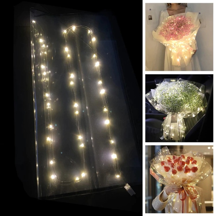 Papier d'emballage LED pour bouquet de fleurs - Ma Belle Veilleuse